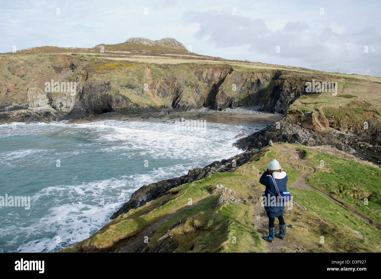 The Welsh Coastal Path near Whitesands in Pembrokeshire Stock Photo - Alamy