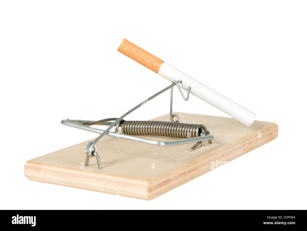 A mouse trap with cigarette on it Stock Photo - Alamy