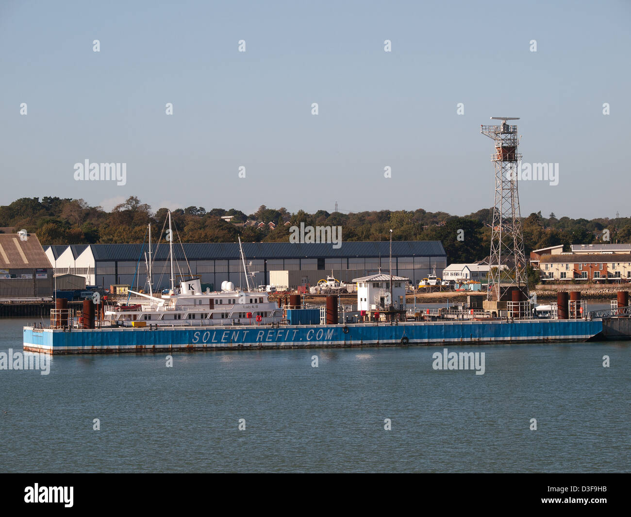 Solent Refit Shipyard Hythe Marine Park Southampton Hampshire England ...