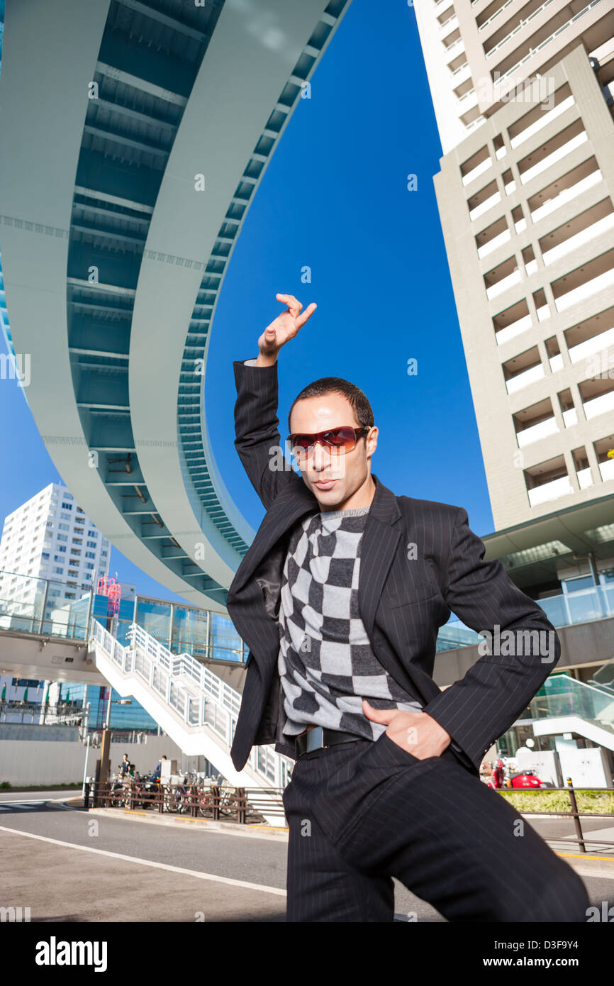 Stylish man portrait in urban city Stock Photo - Alamy