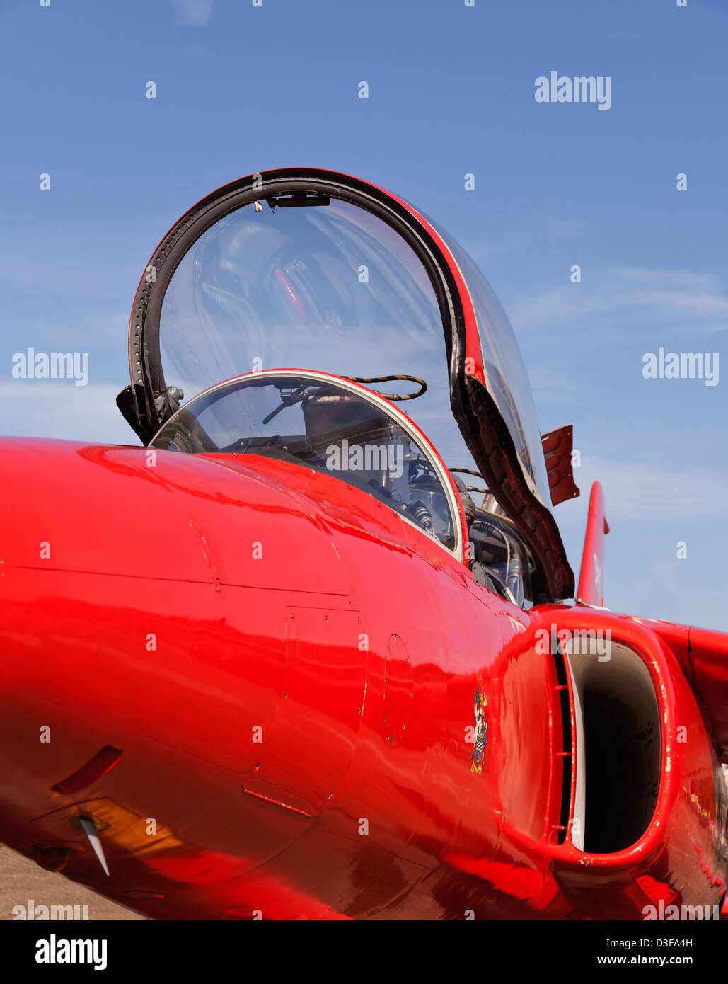 Veteran RAF Red Arrows Folland gnat which are now replaced by the Hawk ...