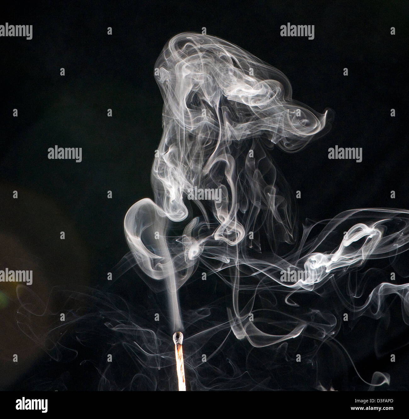 smoke rising and swirling Stock Photo - Alamy