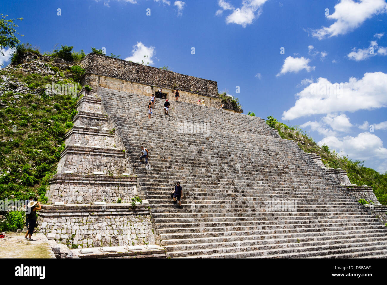 Great Pyramid of Uxmal, Mexico Stock Photo - Alamy