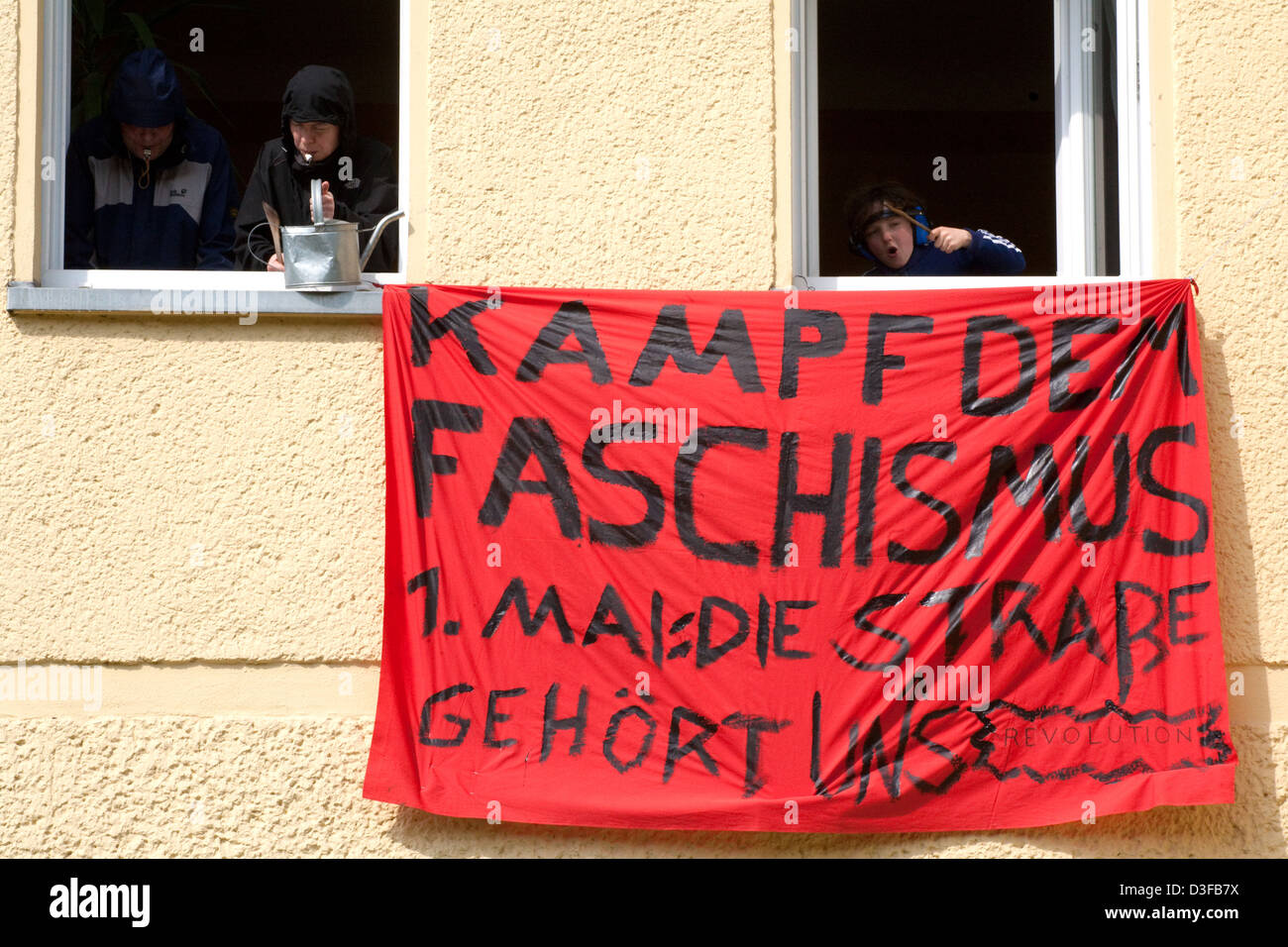 Berlin, Germany, residents protest against the deployment of the ...
