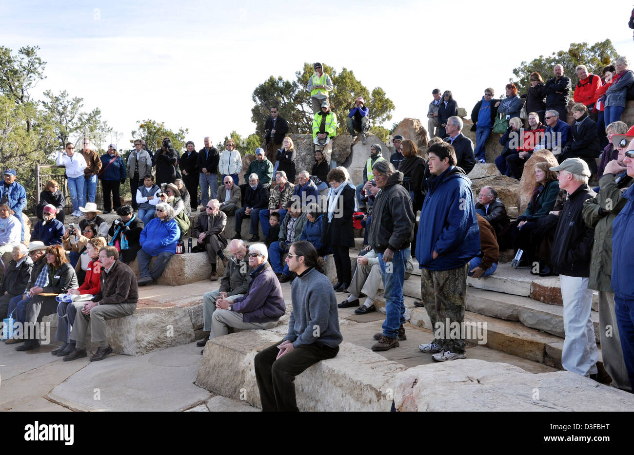 Mather Point at the Grand Canyon is a designated landmark, dedicated on ...