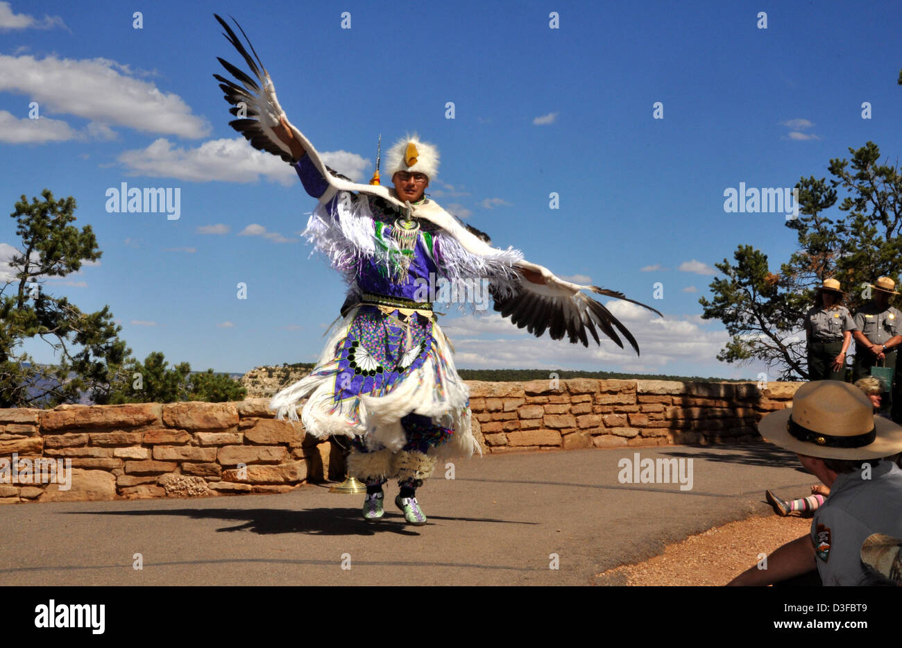 This image captures the Eagle Dancer at the Grand Canyon, a significant ...