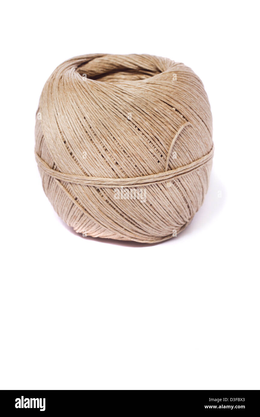 Close view of a roll of thread isolated on a white background Stock ...