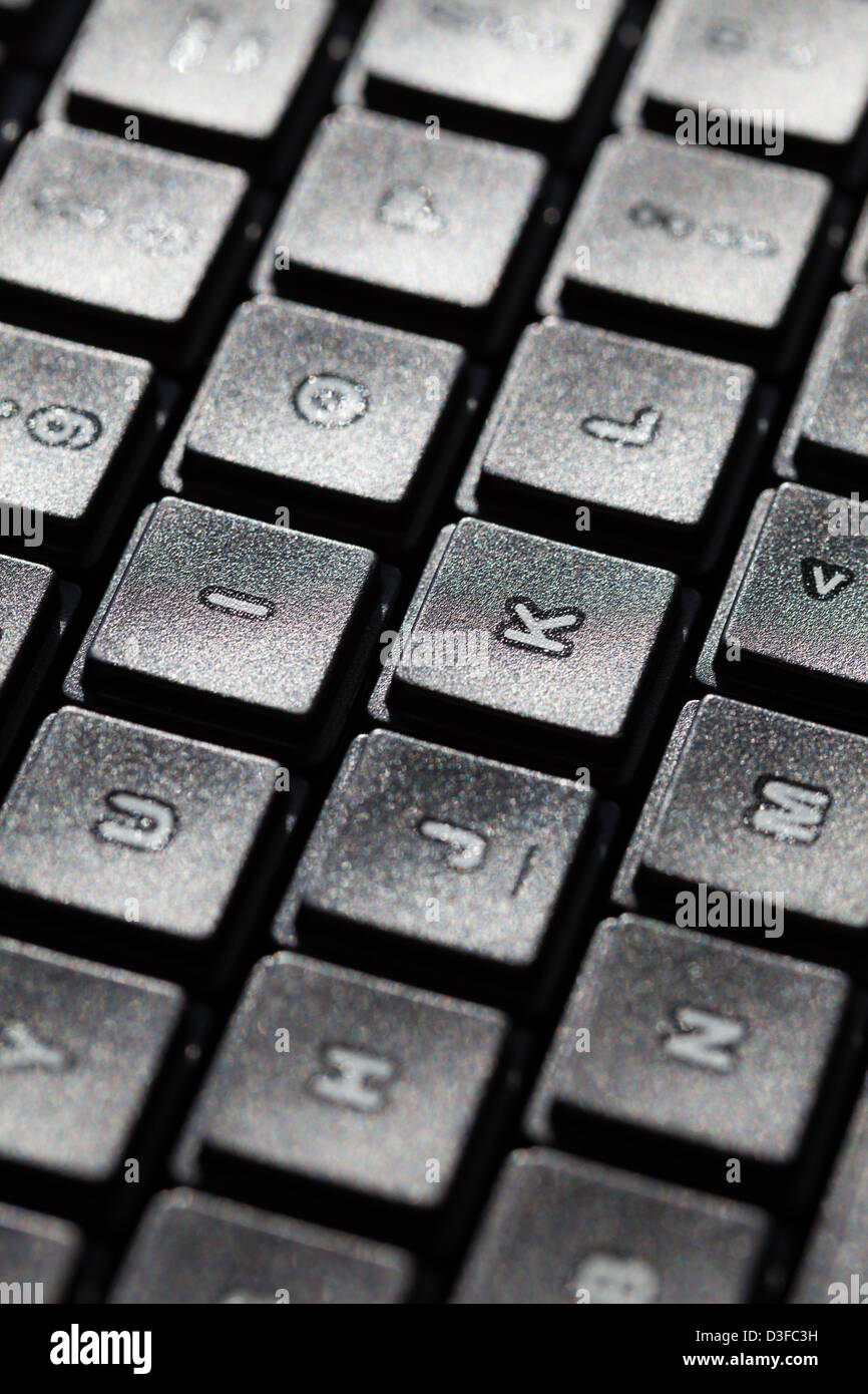 Black Computer Keyboard close up Stock Photo - Alamy