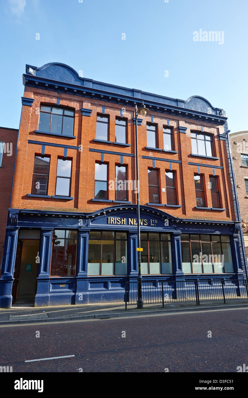 Irish news newspaper offices Belfast Northern Ireland UK Stock Photo ...