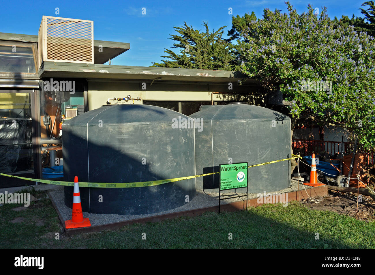 Rainwater catchment system Stock Photo - Alamy