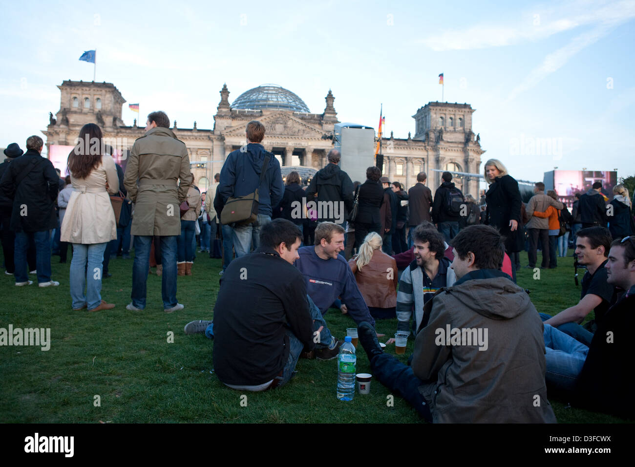 Berlin, Germany, visitors to the festival for the Day of German Unity ...
