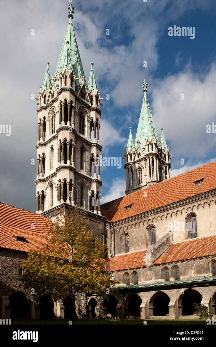 Naumburg, Germany, Naumburg Cathedral, and Westtuerme Kreuzganghof ...