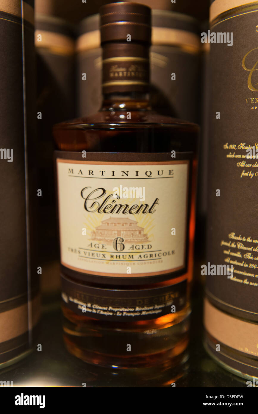 rum bottles, Habitation Clement, Le Francois, Martinique Island, Lesser ...
