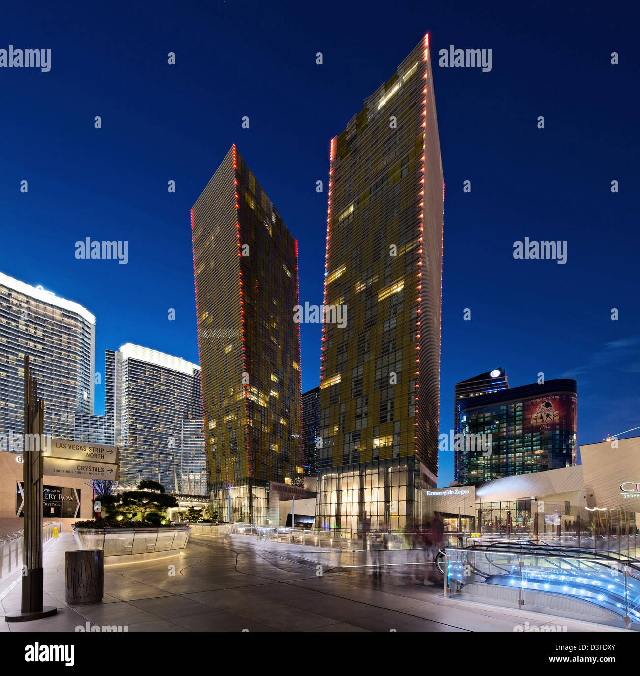 Veer Towers - twin 37-story, 480-foot (150 m), towers on the Las Vegas ...