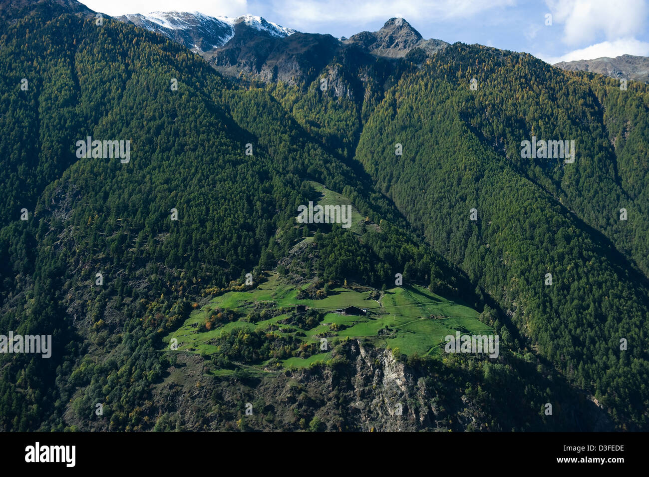 Senales, Italy, view in Val Senales Stock Photo - Alamy