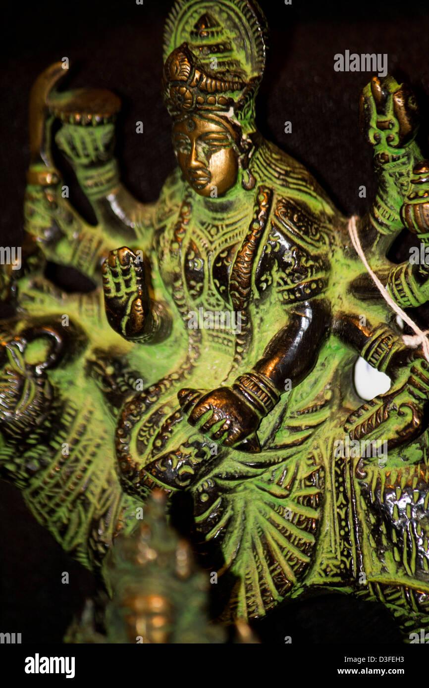 Close up view of a miniature Indian goddess sarasvati Stock Photo - Alamy