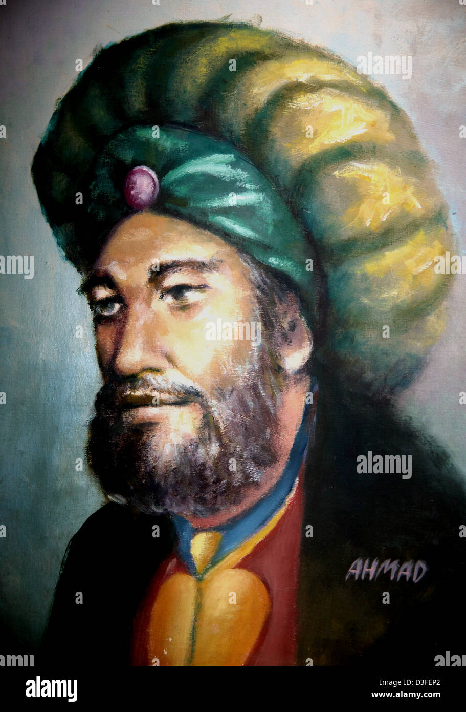 Portrait of al-Kindi philosopher by Ahmad as displayed in the Stock ...