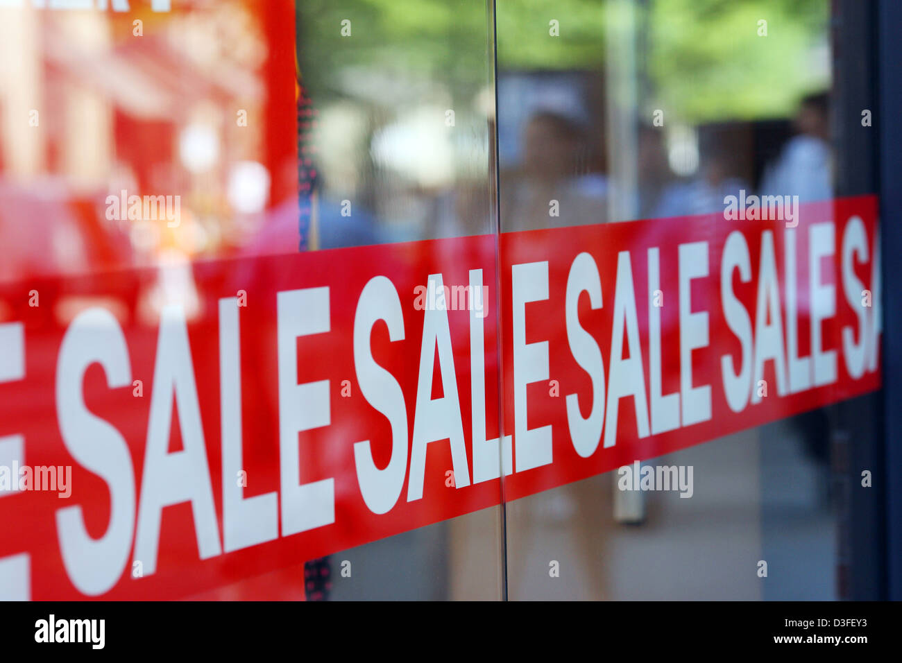 Hamburg, Germany, the word sales in a clothing business Stock Photo - Alamy