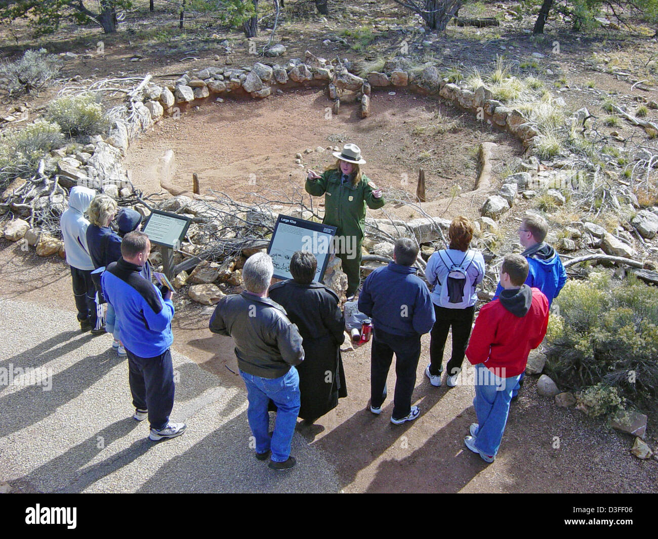 Grand Canyon National Park Tusayan Ruins Tour Stock Photo - Alamy