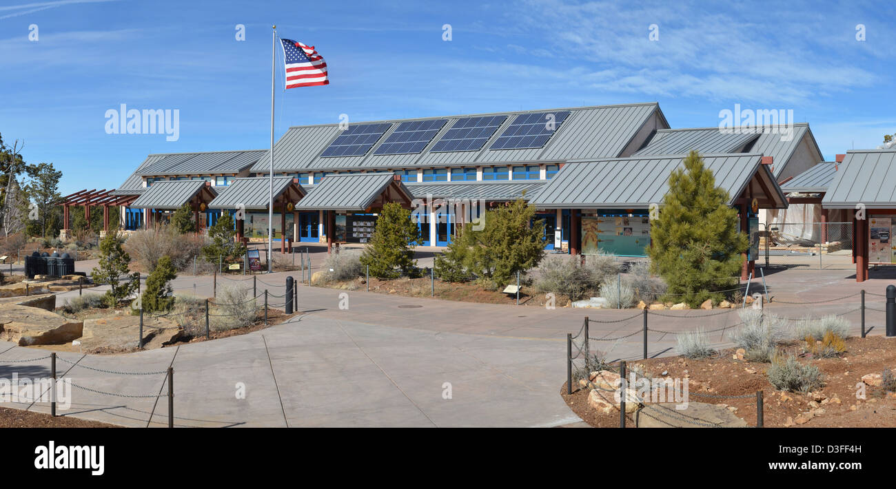 The Grand Canyon Visitor Center features photovoltaic panels that ...