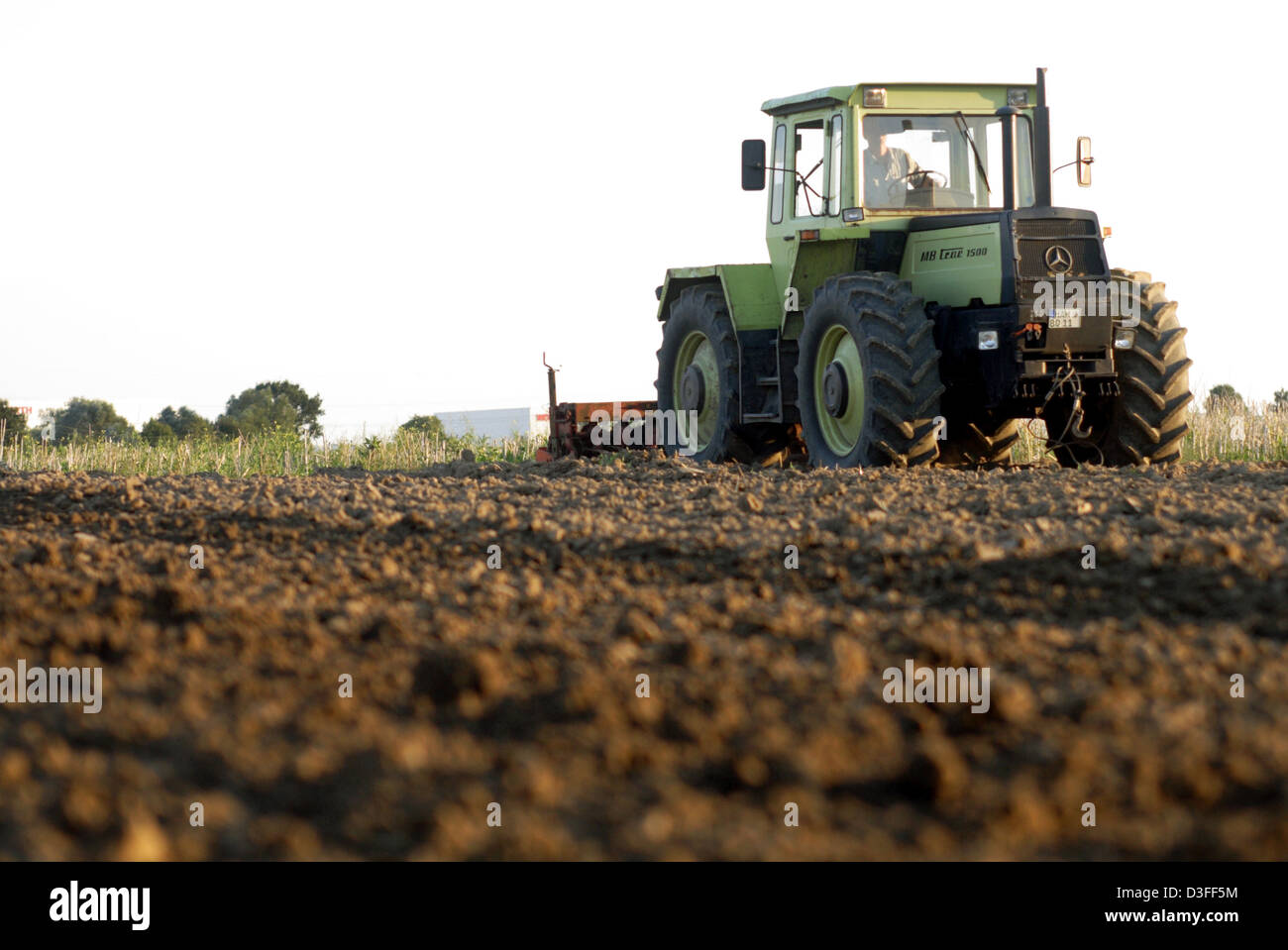 Hamm, Germany, Tractor in tillage Stock Photo - Alamy
