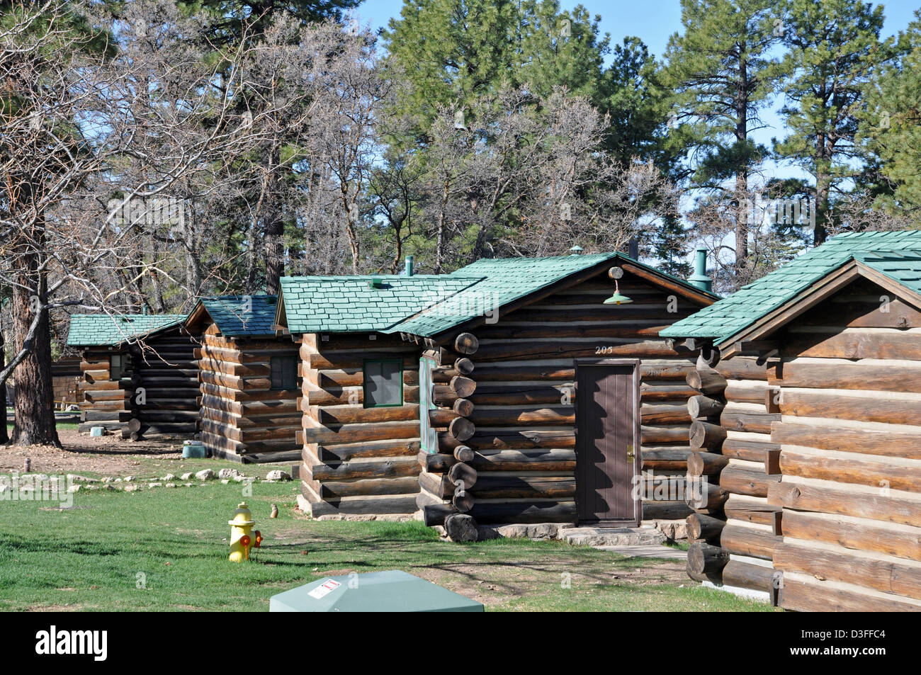 Grand Canyon Lodge on the North Rim features rustic frontier cabins ...
