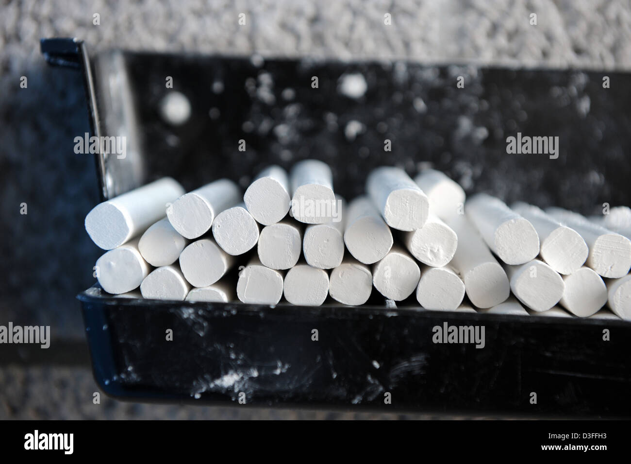 Berlin, Germany, blackboard chalk in a classroom at the TU Berlin Stock ...