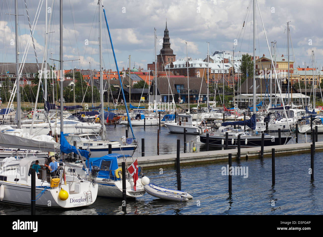 Ystad, Sweden, the marina at Ystadt Stock Photo - Alamy