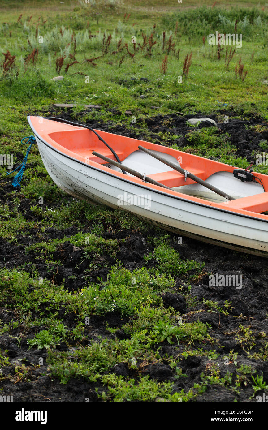 Sandby, Sweden, a rowing boat on dry land Stock Photo - Alamy