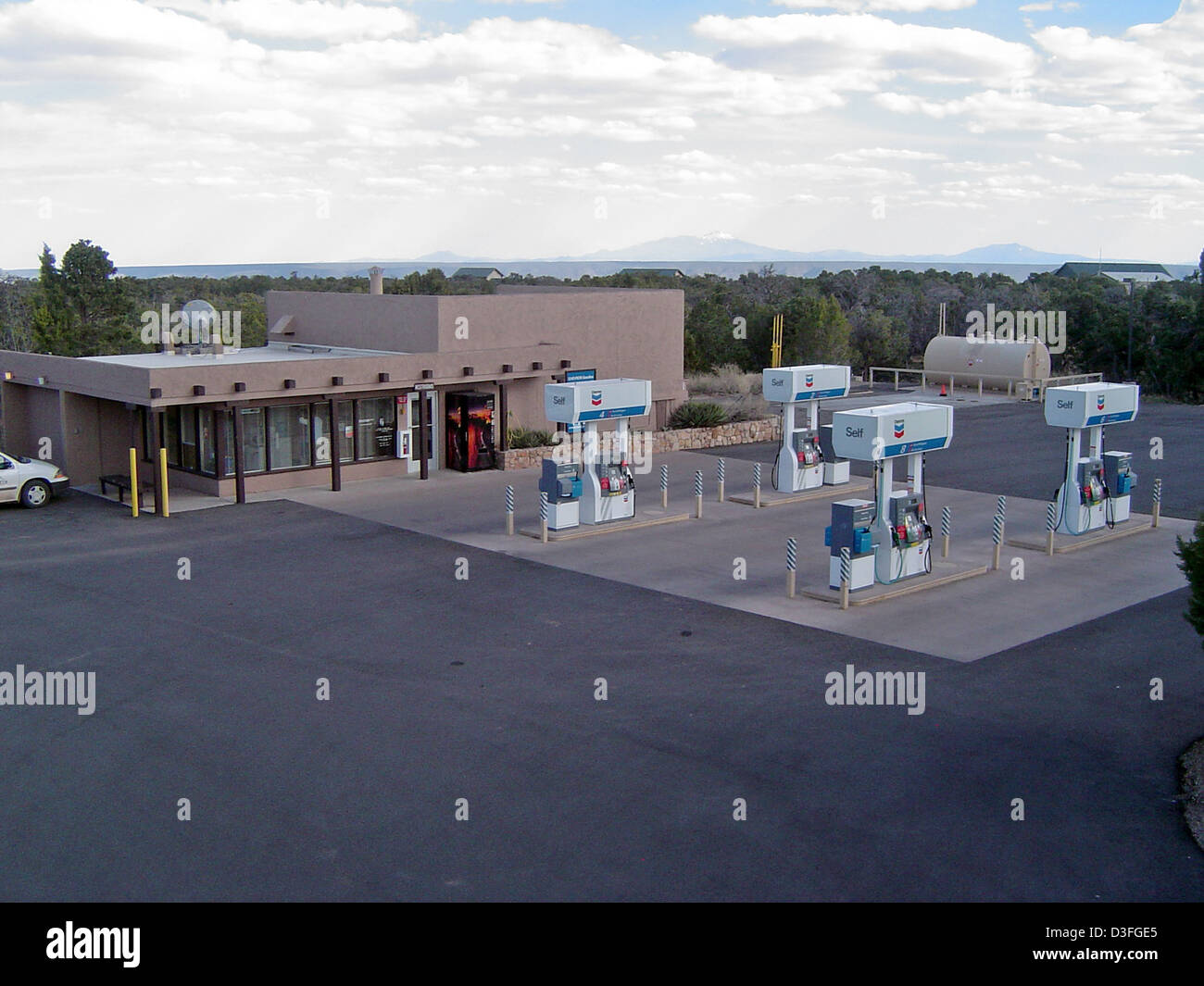 The Desert View Gas Station, located at Grand Canyon National Park ...
