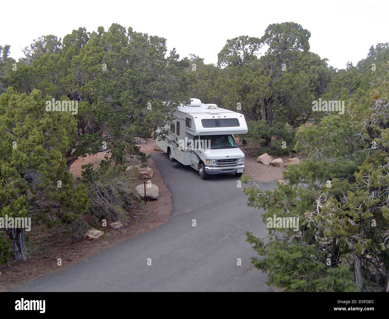 The Desert View Campground in Grand Canyon National Park provides ...