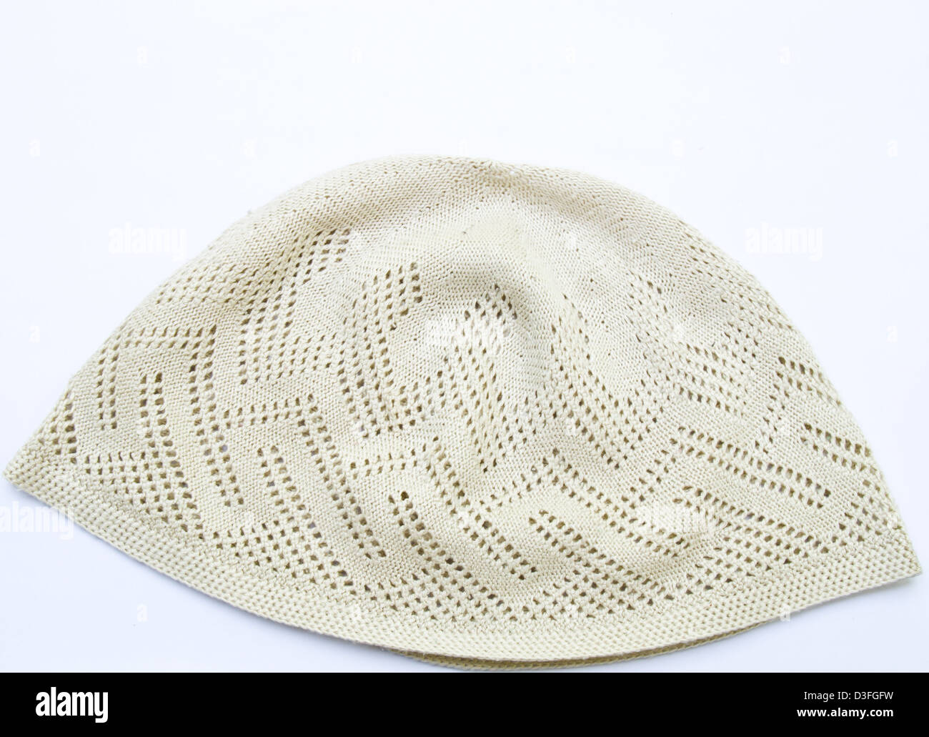 Gray thread knitted hat Stock Photo - Alamy