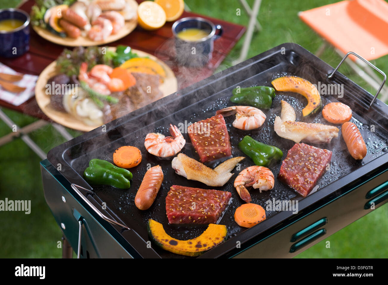 Artificial grass barbecue hi-res stock photography and images - Alamy