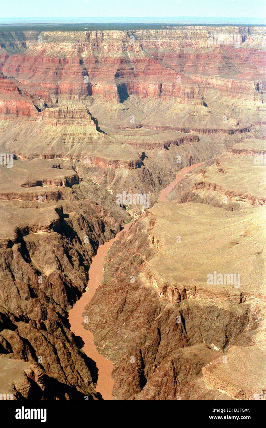 The Colorado River, running through the Grand Canyon, is known for its ...