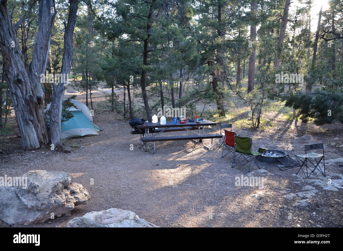 Mather Campground in Grand Canyon National Park offers facilities for ...