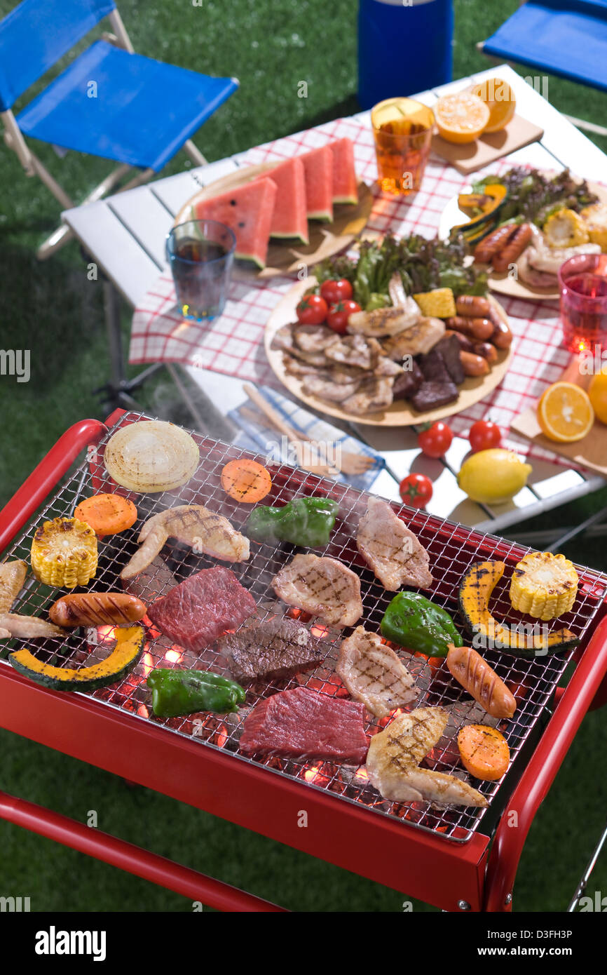 Artificial grass barbecue hi-res stock photography and images - Alamy