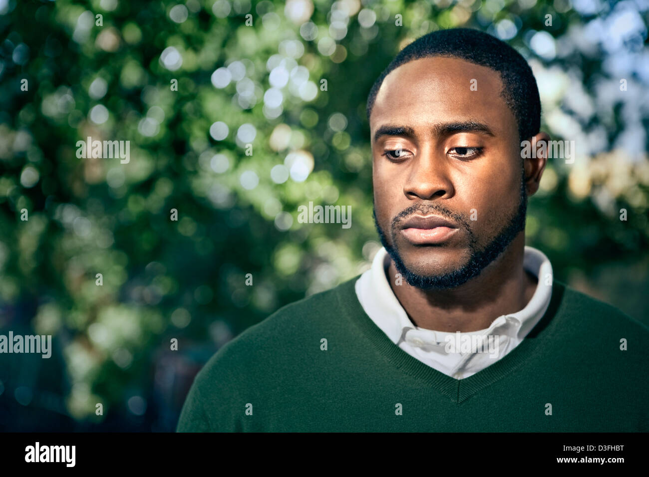 Portrait of personal depression Stock Photo - Alamy