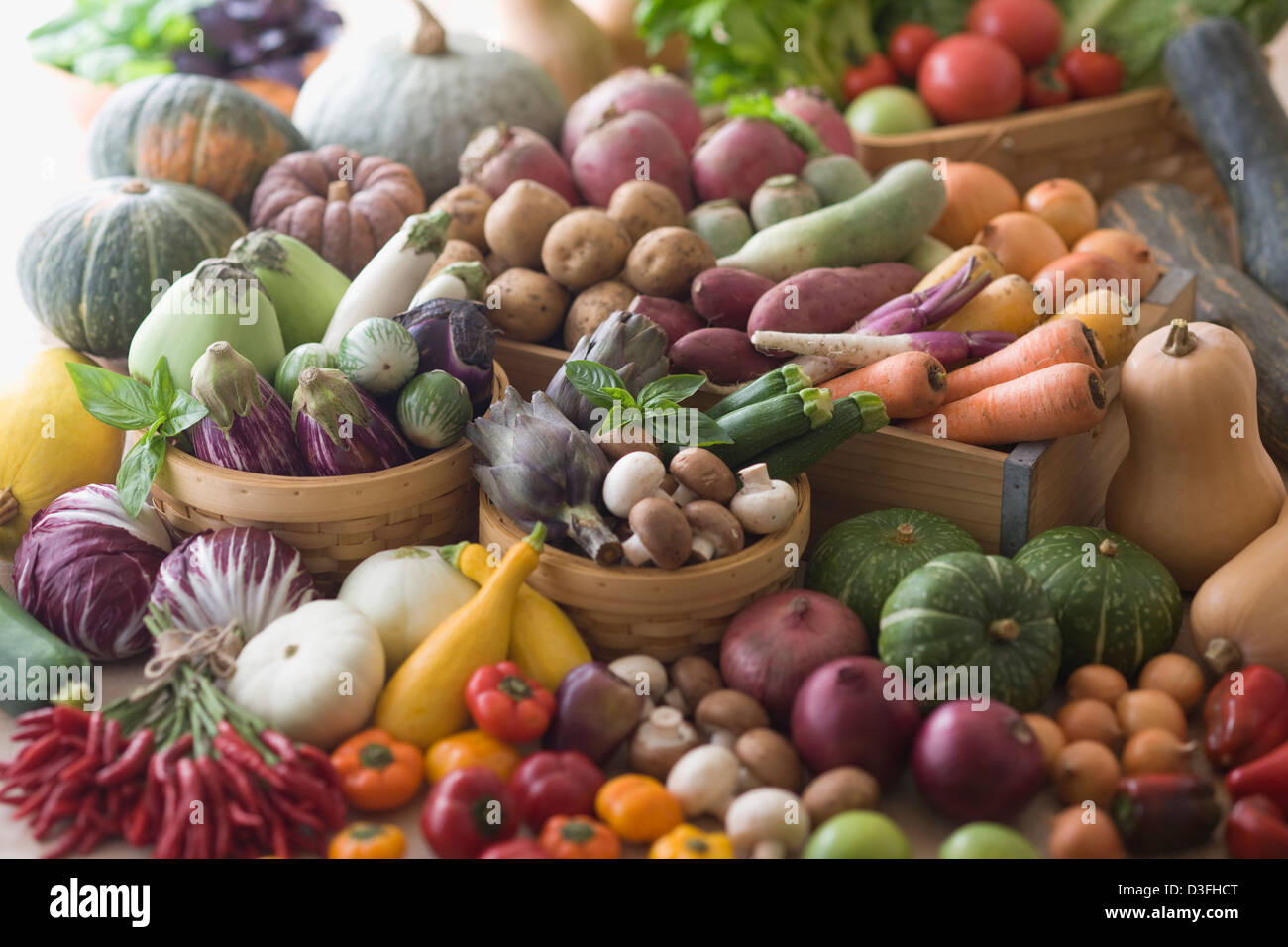 Assorted Multicolored Vegetable Stock Photo - Alamy