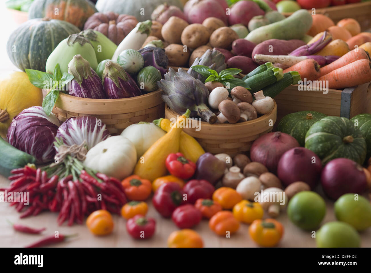 Assorted Multicolored Vegetable Stock Photo - Alamy