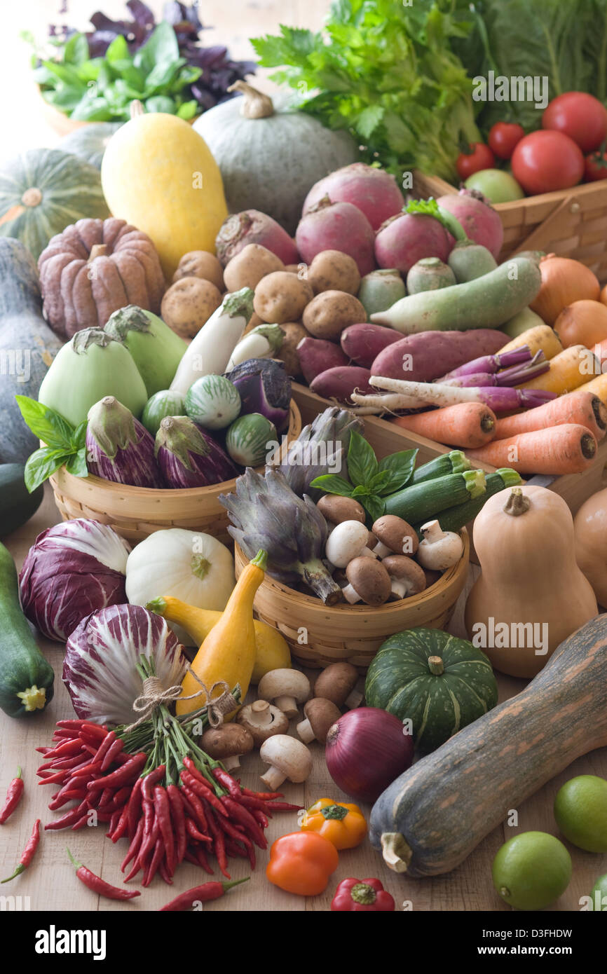Assorted Multicolored Vegetable Stock Photo - Alamy