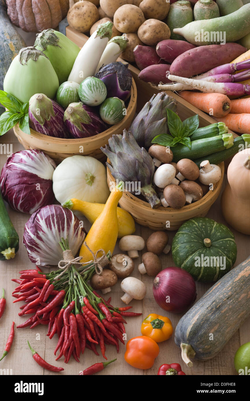 Assorted Multicolored Vegetable Stock Photo - Alamy