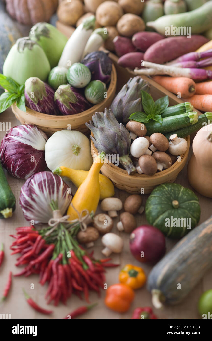 Assorted Multicolored Vegetable Stock Photo - Alamy