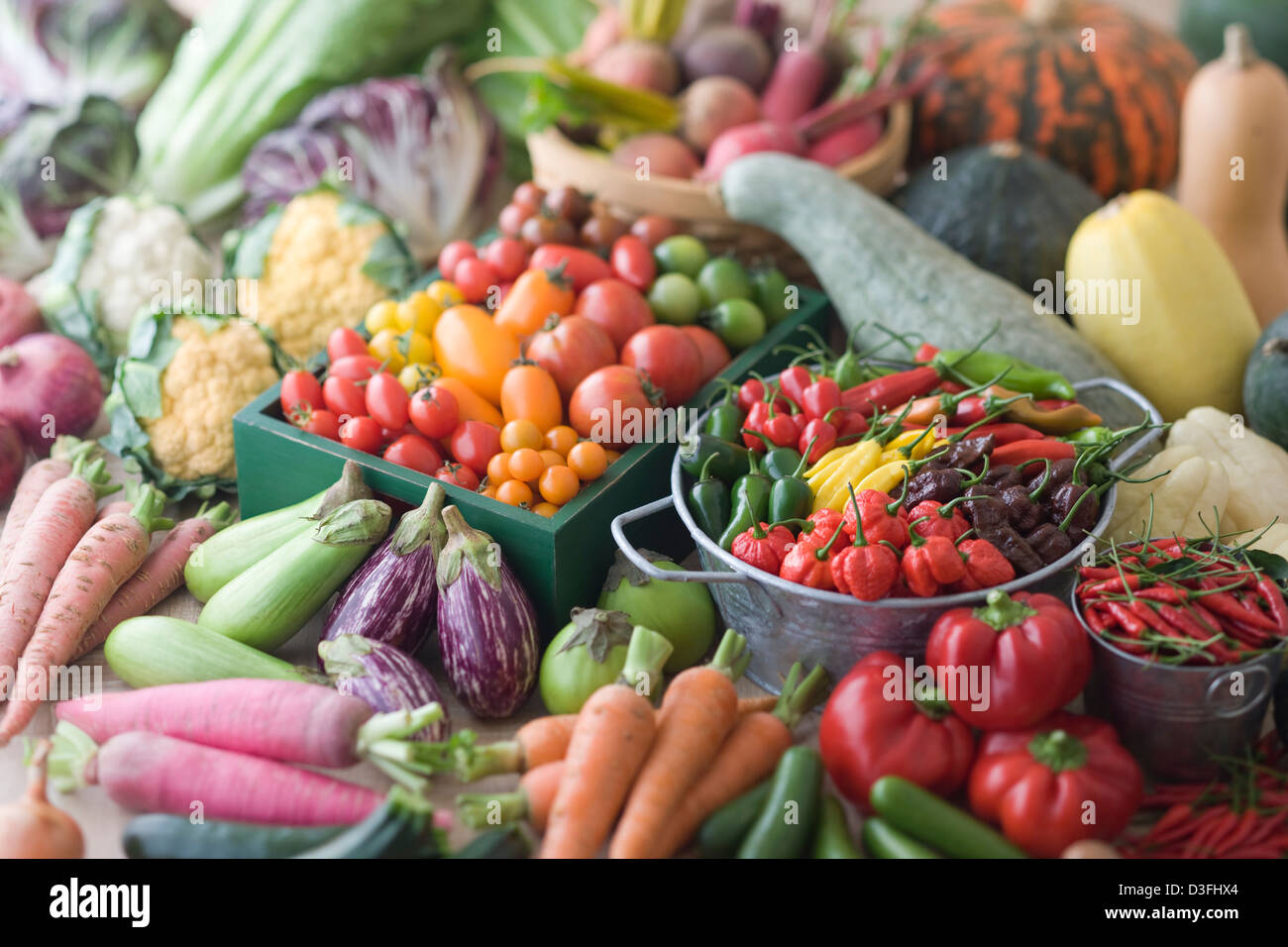 Assorted Multicolored Vegetable Stock Photo - Alamy