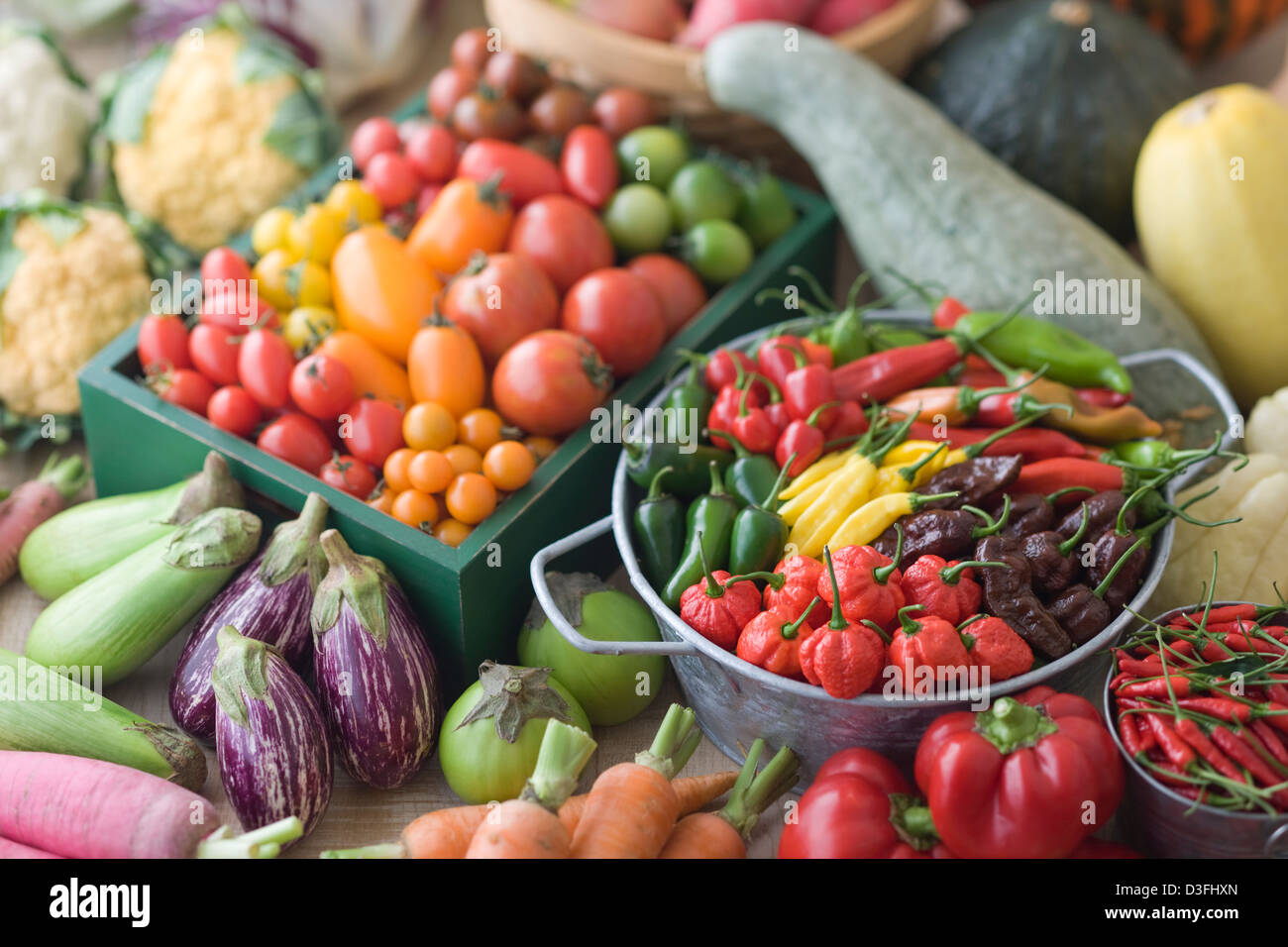 Assorted Multicolored Vegetable Stock Photo - Alamy