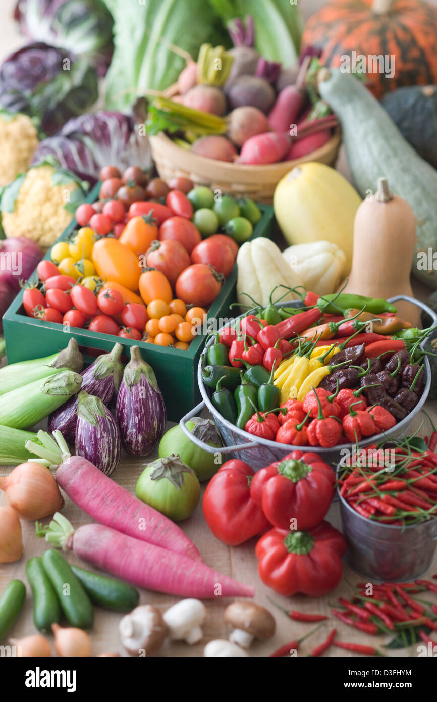 Assorted Multicolored Vegetable Stock Photo - Alamy