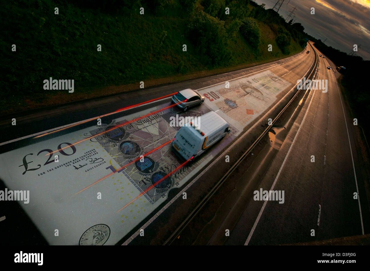 money road tolls road pricing vehicle car cars toll Stock Photo - Alamy