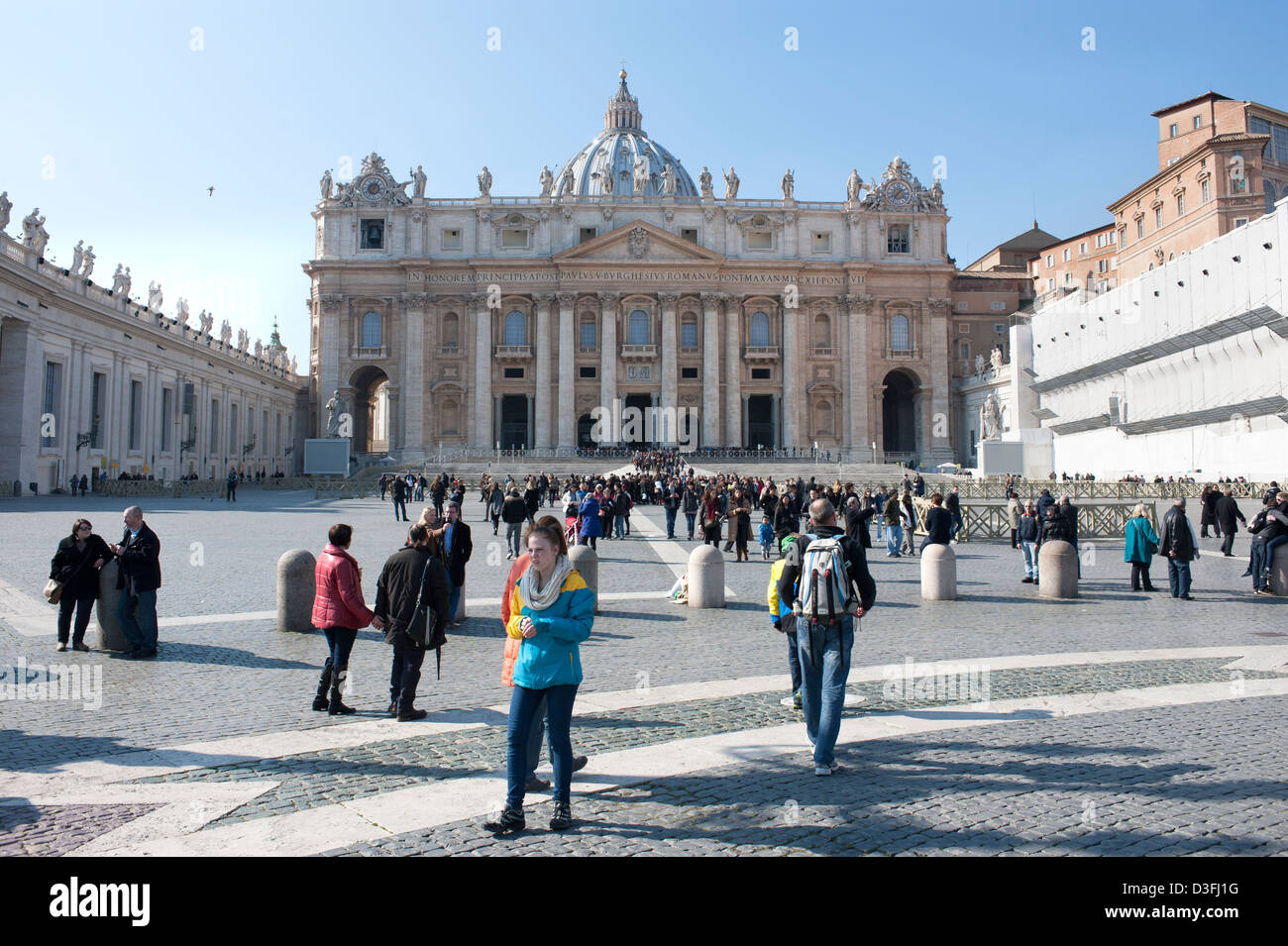 People in St Peter's Square Stock Photo - Alamy