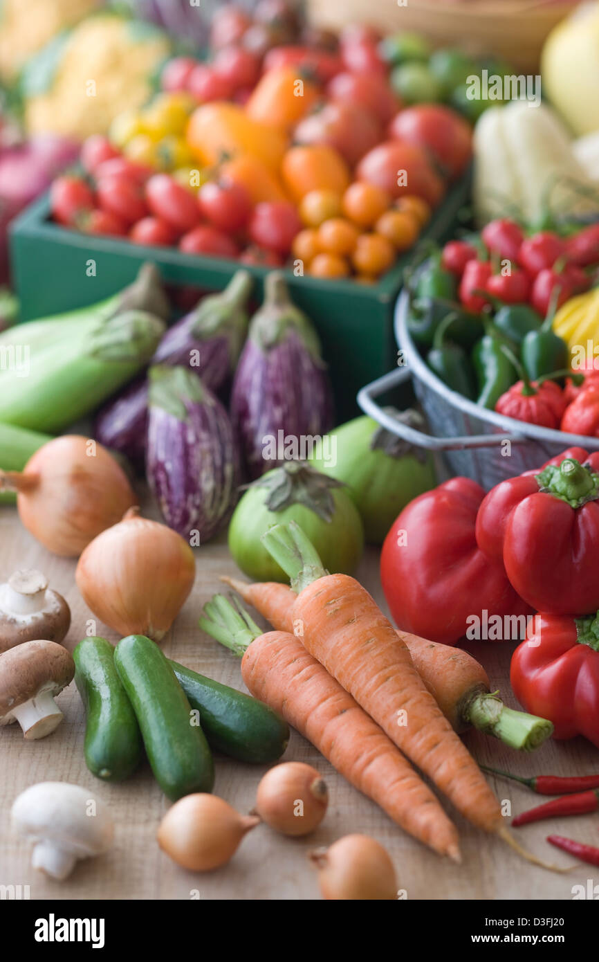 Assorted Multicolored Vegetable Stock Photo - Alamy