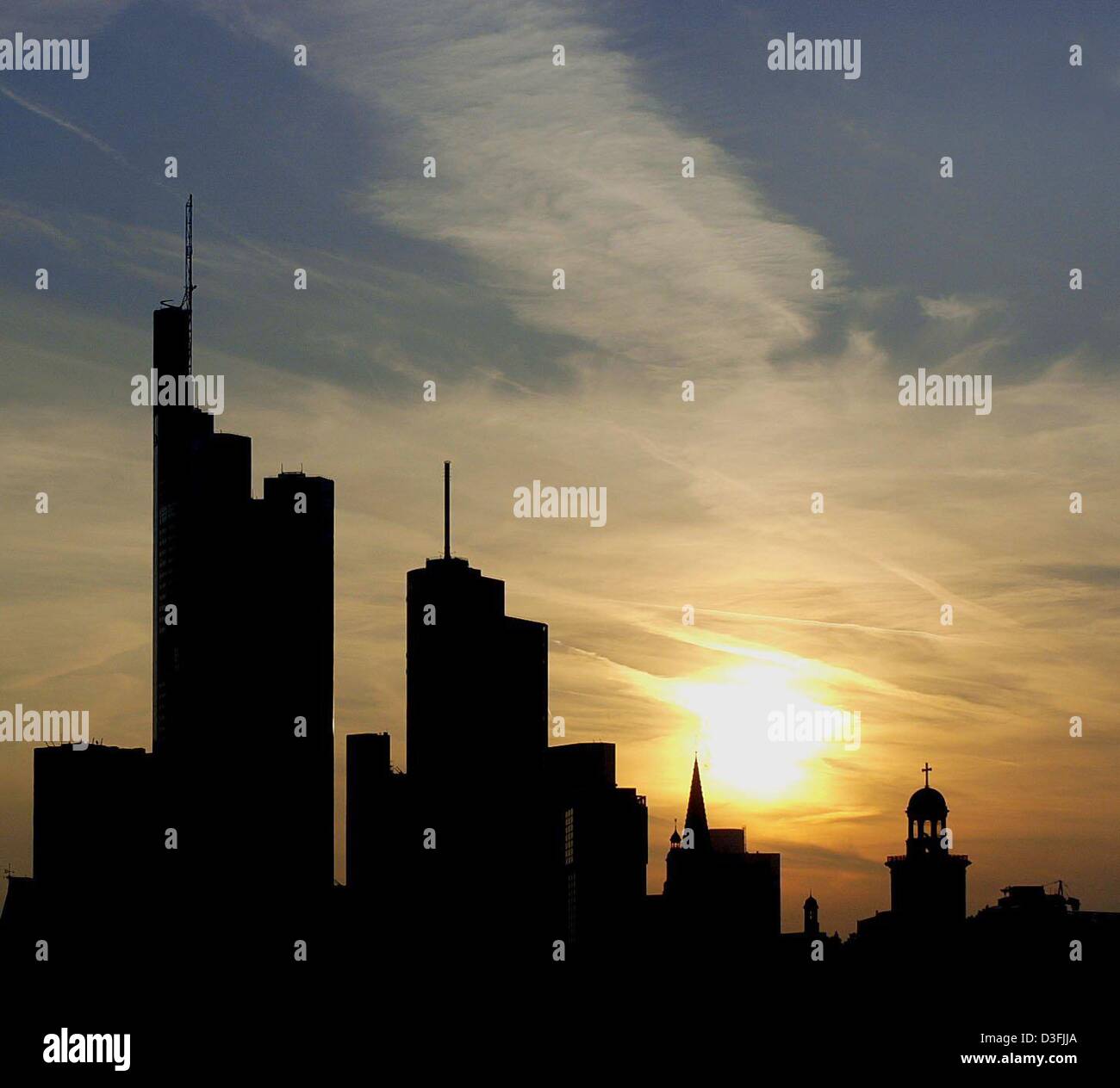 Human interest hum architecture skyline sunset sun sky high rises ...