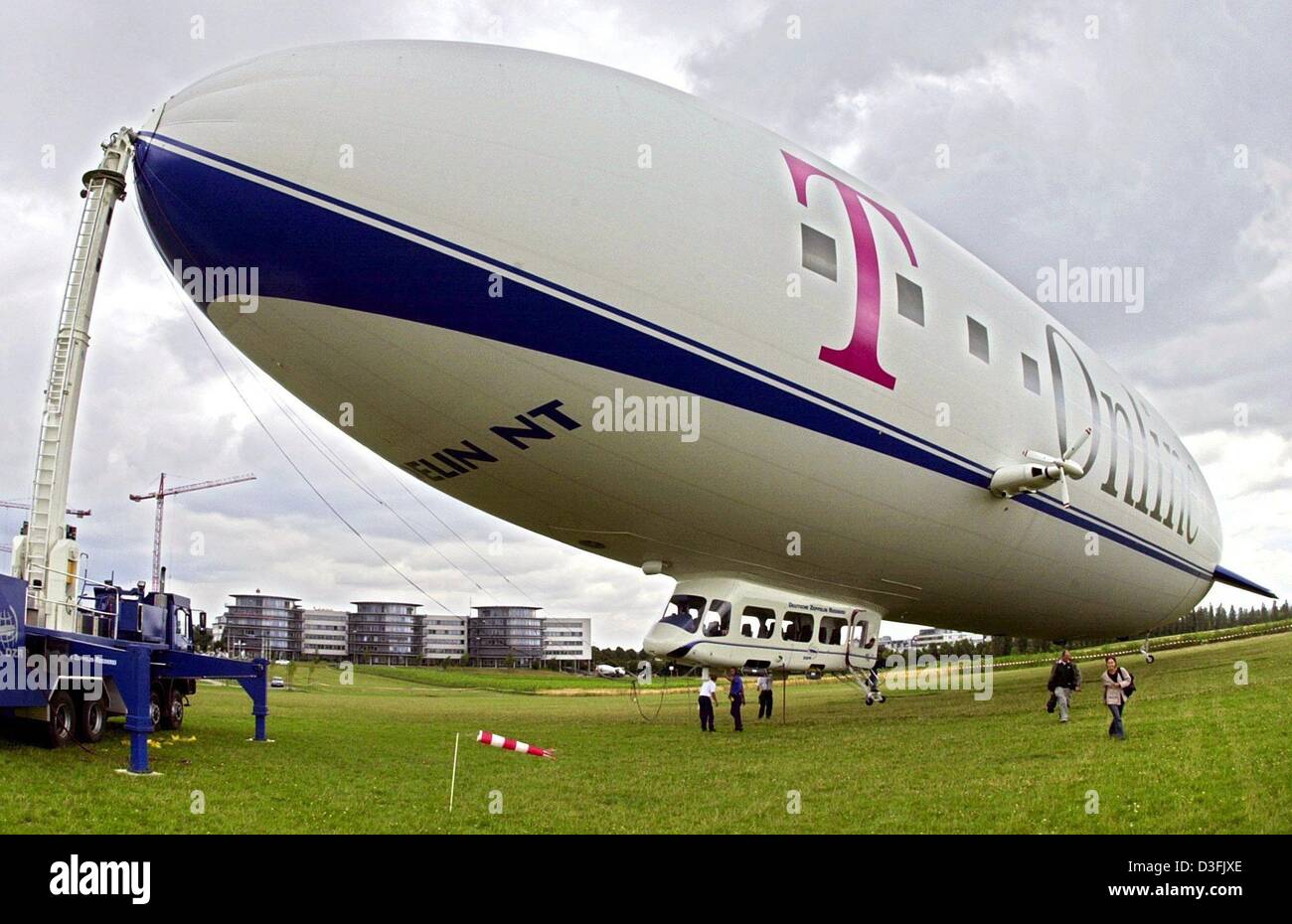 Human interest hum transport zeppelin telekom logo aircraft airship ...